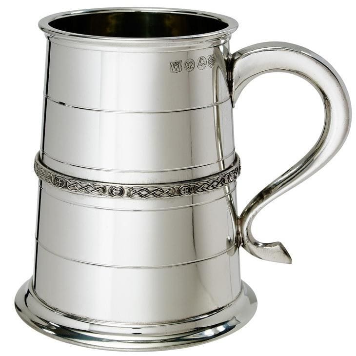 buyatankard.com - 1 Pint Single Celtic Band Tankard